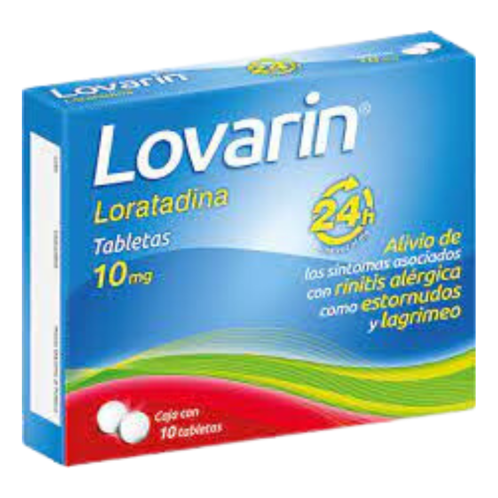 Loratadina 10mg 10 tabletas (Lovarin)