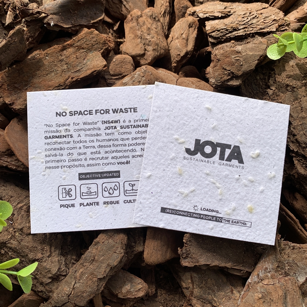 Papel semente biodegradável plantável 8x8cm