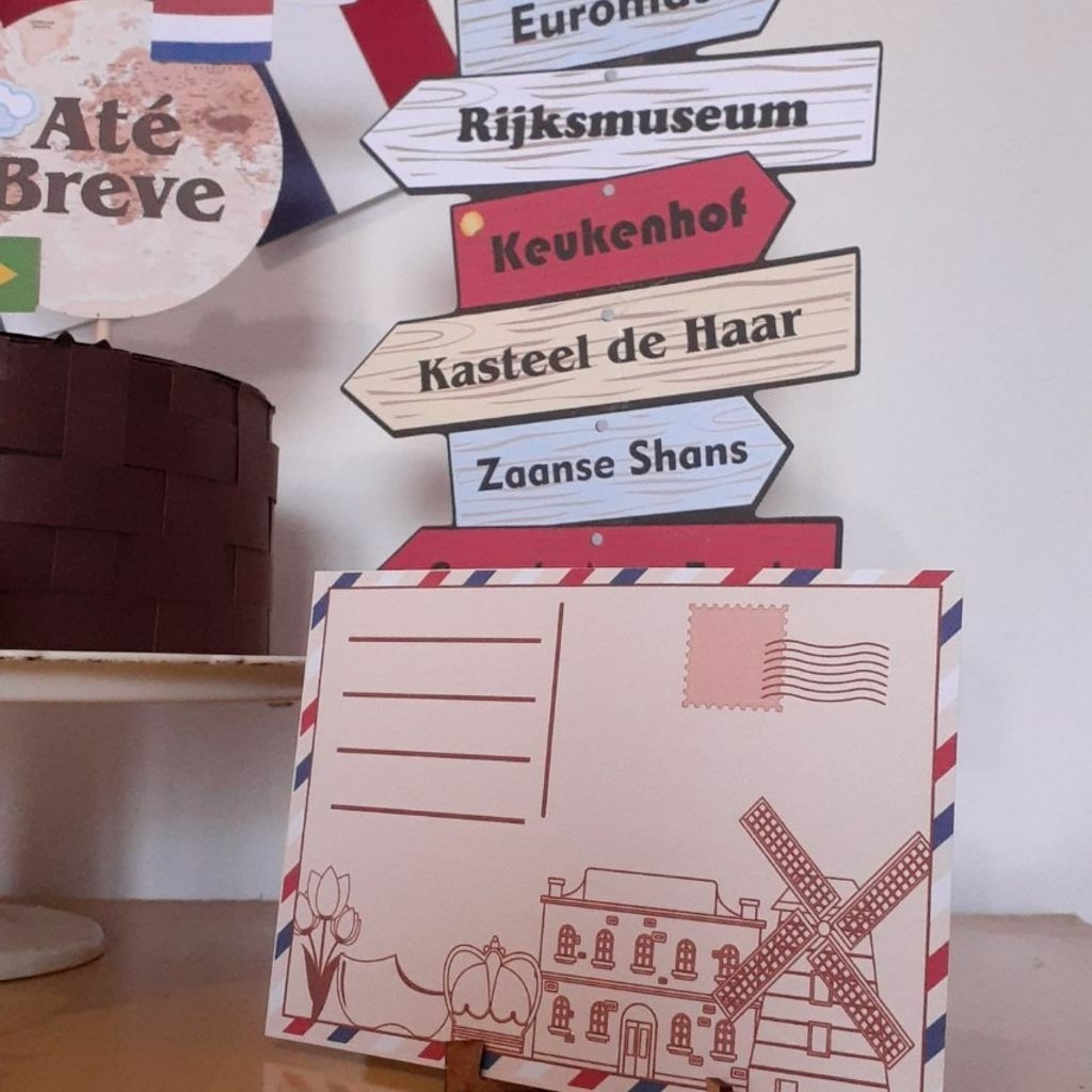 Cartão Postal 4un - Holanda - Comprar em Mimo Festa