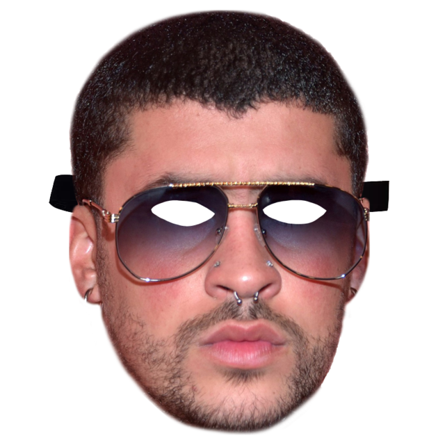 Careta Bad Bunny Famosos Cotillon Disfraz Fiesta