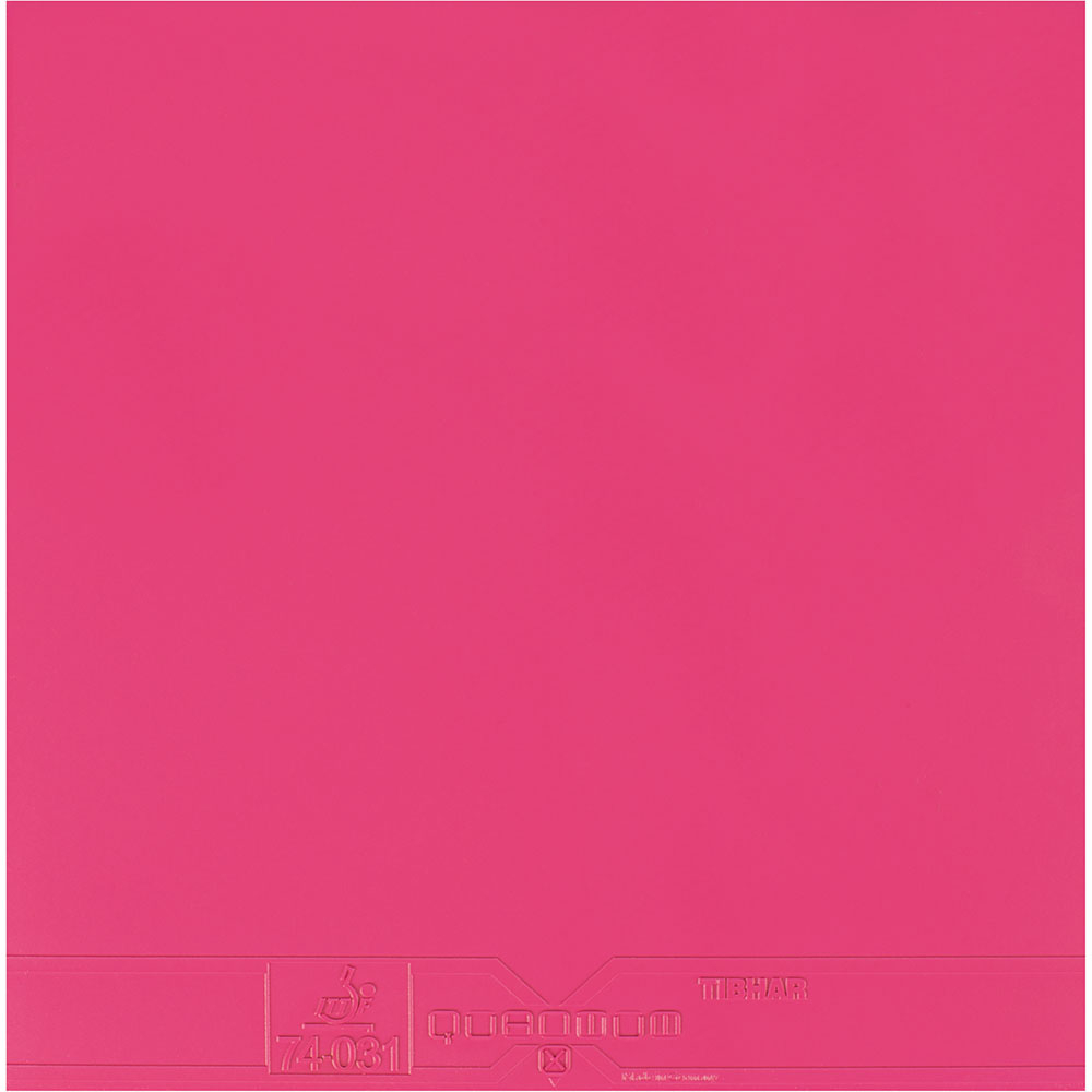 Borracha Tibhar QUANTUM X PRO Max Rosa para Tenis de Mesa