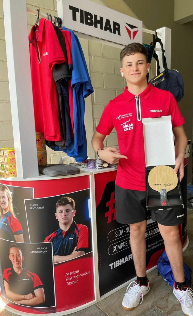 Raquete Tibhar Samsonov STRATUS CARBON com cabo FL