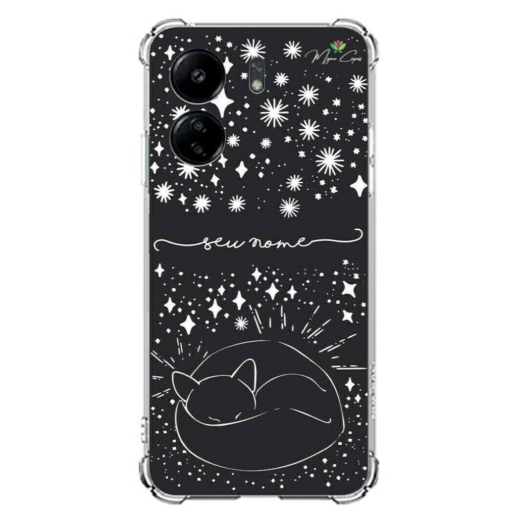 Capa para Redmi 13C Personalizada Pequeno Príncipe Raposa e as Estrelas