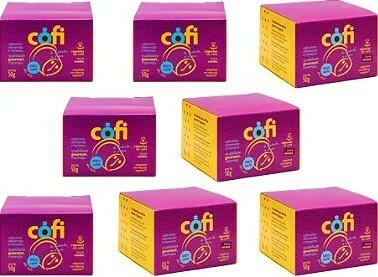 kit 8 caixas cófi fazenda luz da glória em cápsulas 50g