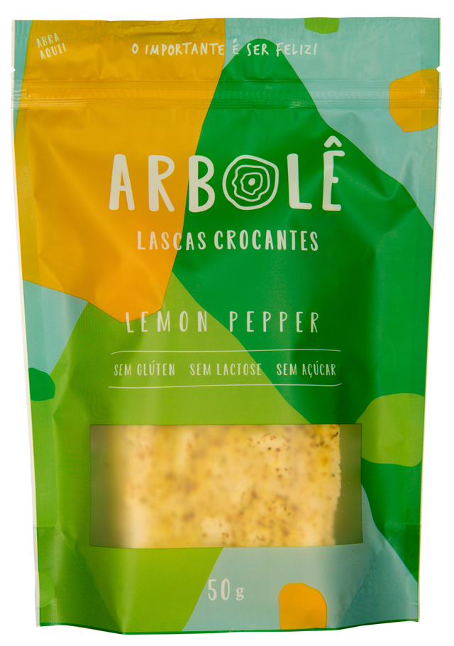 lasca crocante de lemon pepper arbolê 50g - cófi
