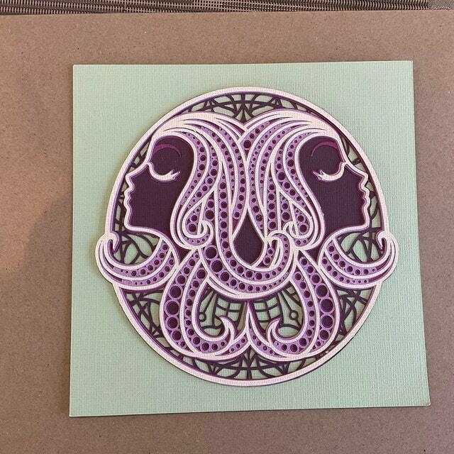 Vectores corte laser signos zodiacales