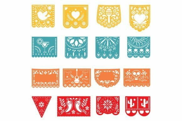 Papel picado fiestas mexicanas