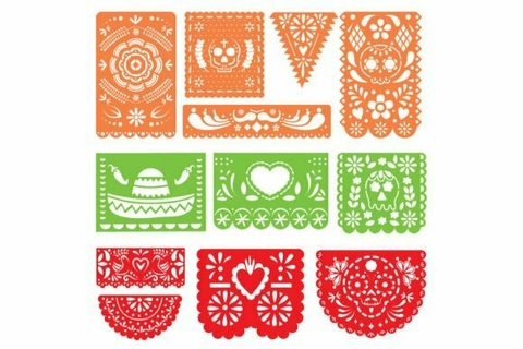 Papel picado fiestas mexicanas