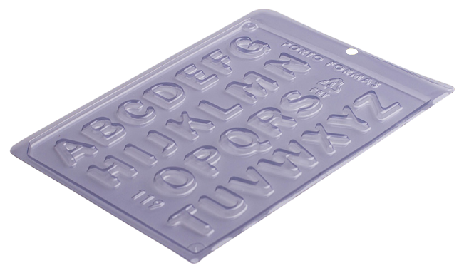 Forma de Acetato de Alfabeto Letras Para Doces