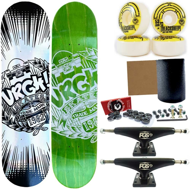 Skate com Hard Maple Urgh Skate -Série Trade Silver 8.0