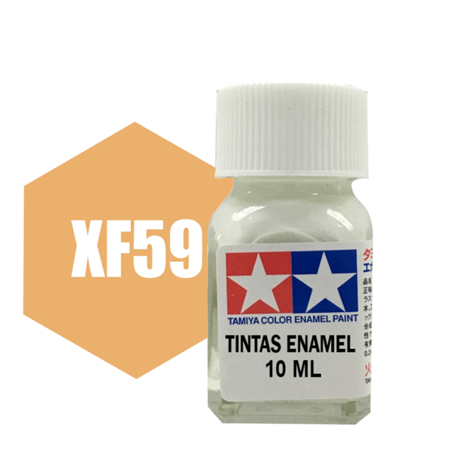 Tinta enamel Mini XF-59 Desert Yellow (10ml) - Tamiya
