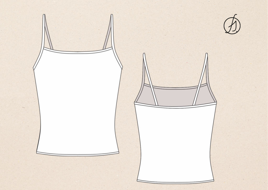 Molde camisete lingerie