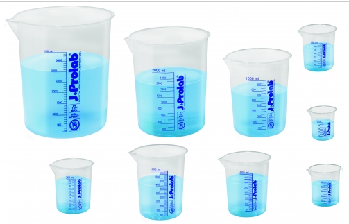 Copo Becker, Béquer Graduado em Silk Screen De Plástico 4000ml