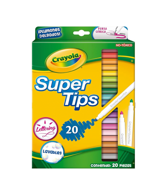 Plumones SuperTips 20 - Papelería y Soluciones BG