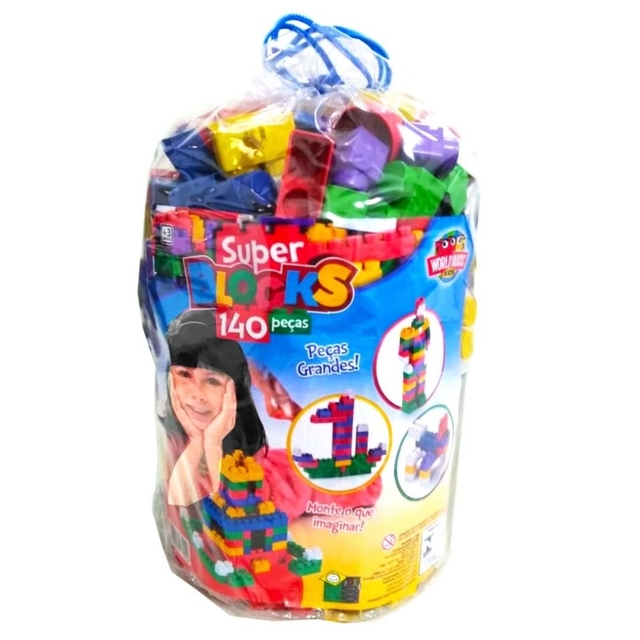 Super Blocks 140 peças grandes peças: o brinquedo que estimula a ...