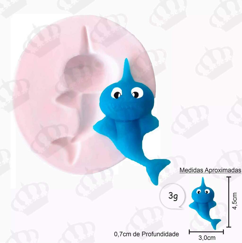 Molde de Silicone Baby Shark Ib-231 - IBmoldes