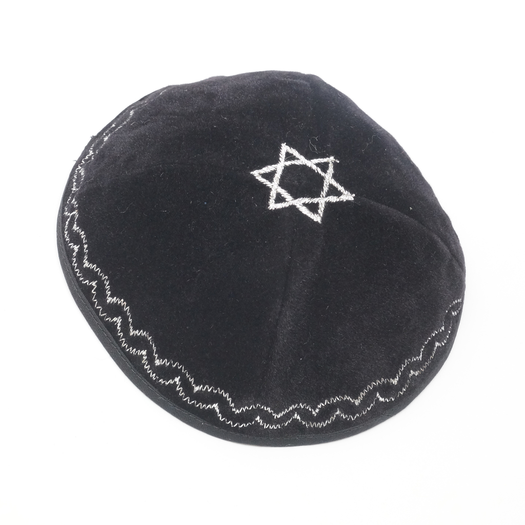 Kipá pana varios colores bordadas (consultar disponibilidad )