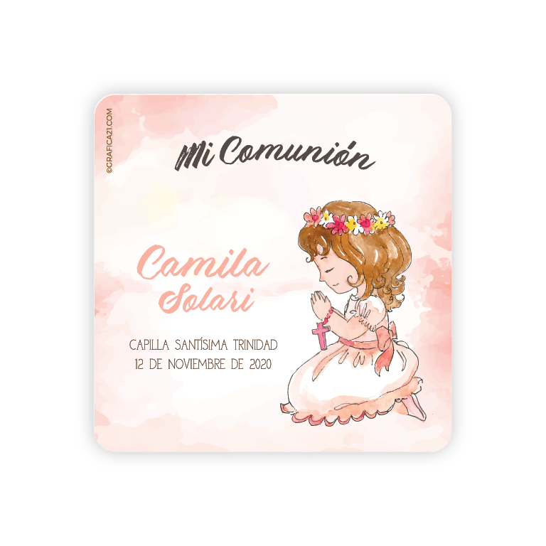 Rezo Acuarela Niña Comunión - Comprar en Gráfica 21