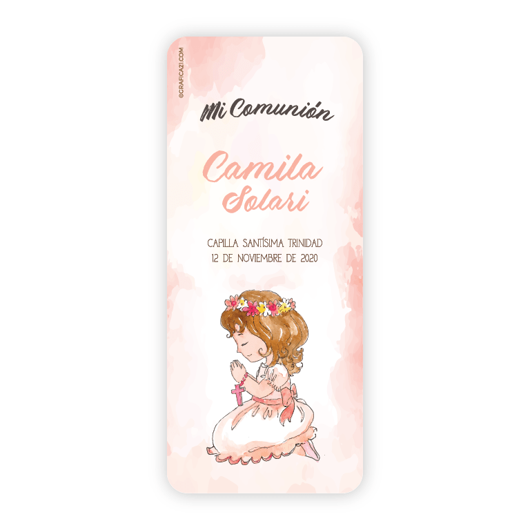 Rezo Acuarela Niña Comunión - Comprar en Gráfica 21