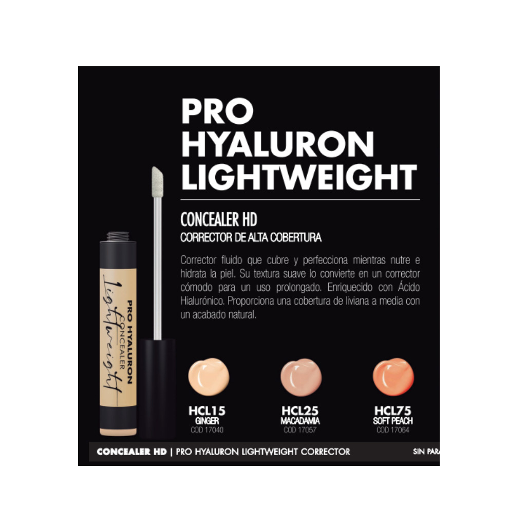 Corrector Ojeras Lightweight HD Pro Hyaluron Ginger Idraet