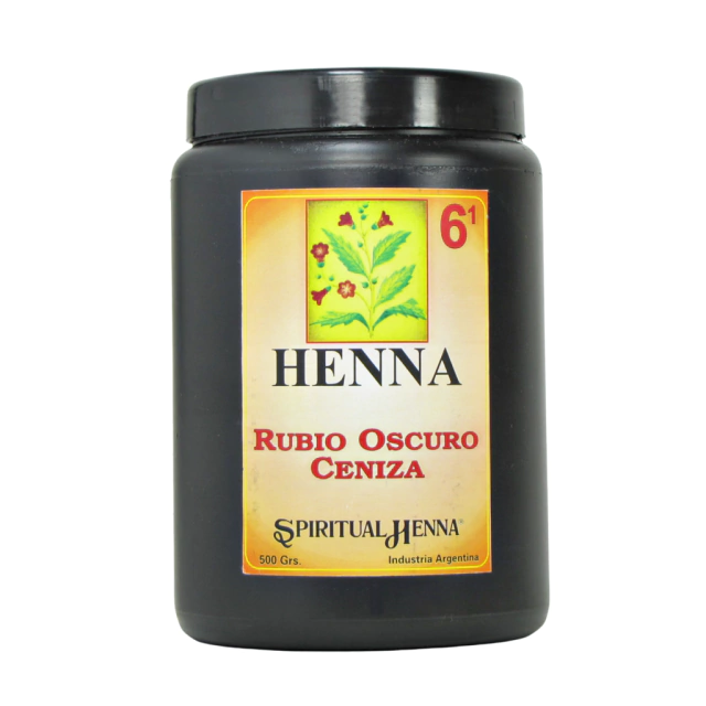 SPIRITUAL HENNA X 500 GR - RUBIO OSCURO CENIZA N° 6.1