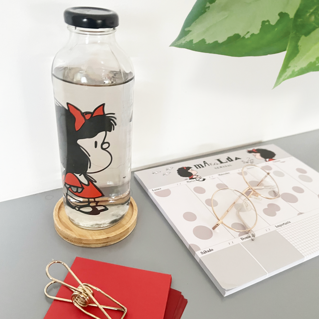 Botella Mafalda Flores - Comprar en IMANIAS