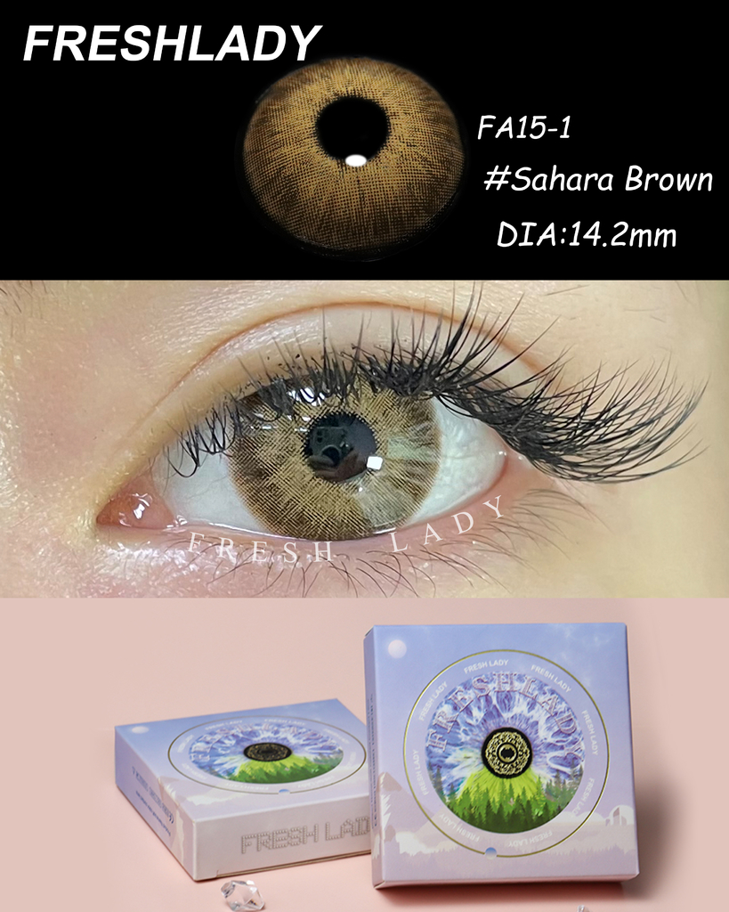 Freshlady - Sahara Brown Lentes de Contacto