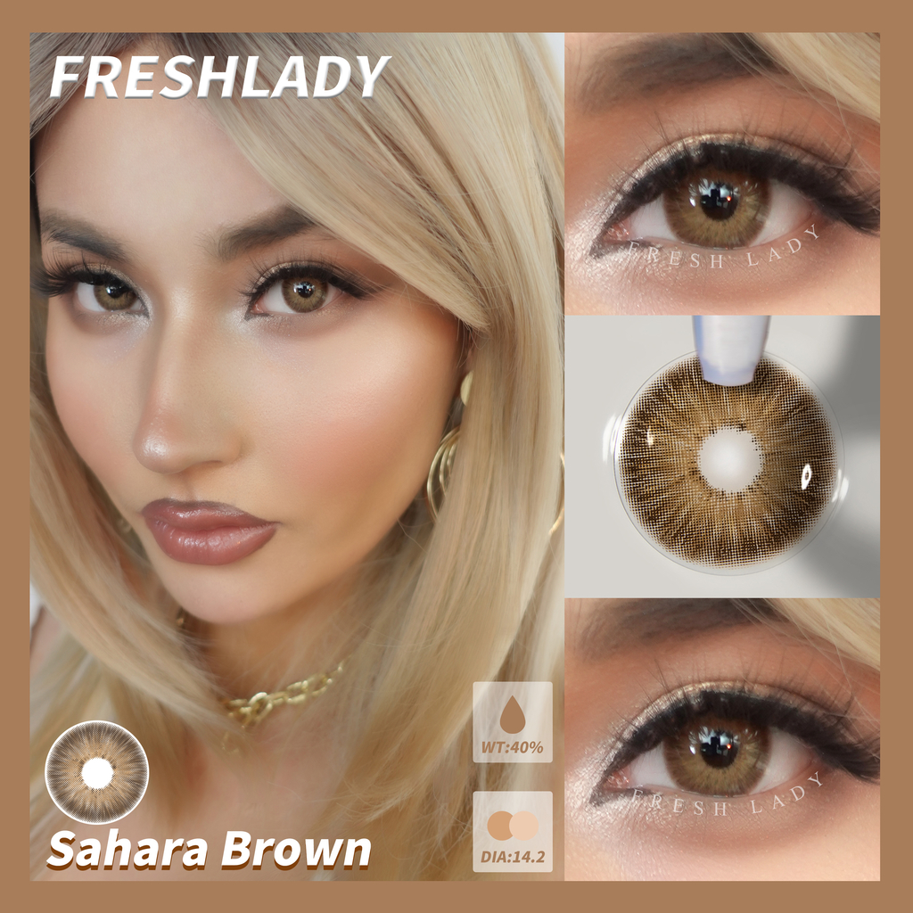 Freshlady - Sahara Brown Lentes de Contacto