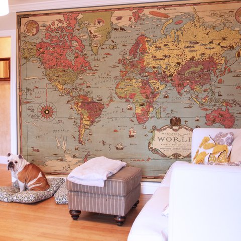 Murales en Vinilo de Mapas