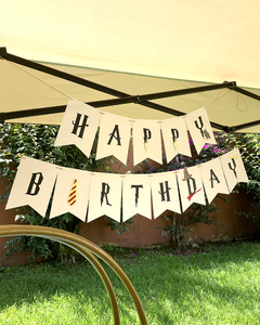 Banderines Happy Birthday Colores Neón