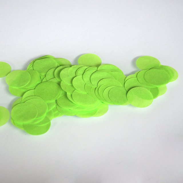 Confetti Círculos Verde Limón - Ohlalá Celebraciones
