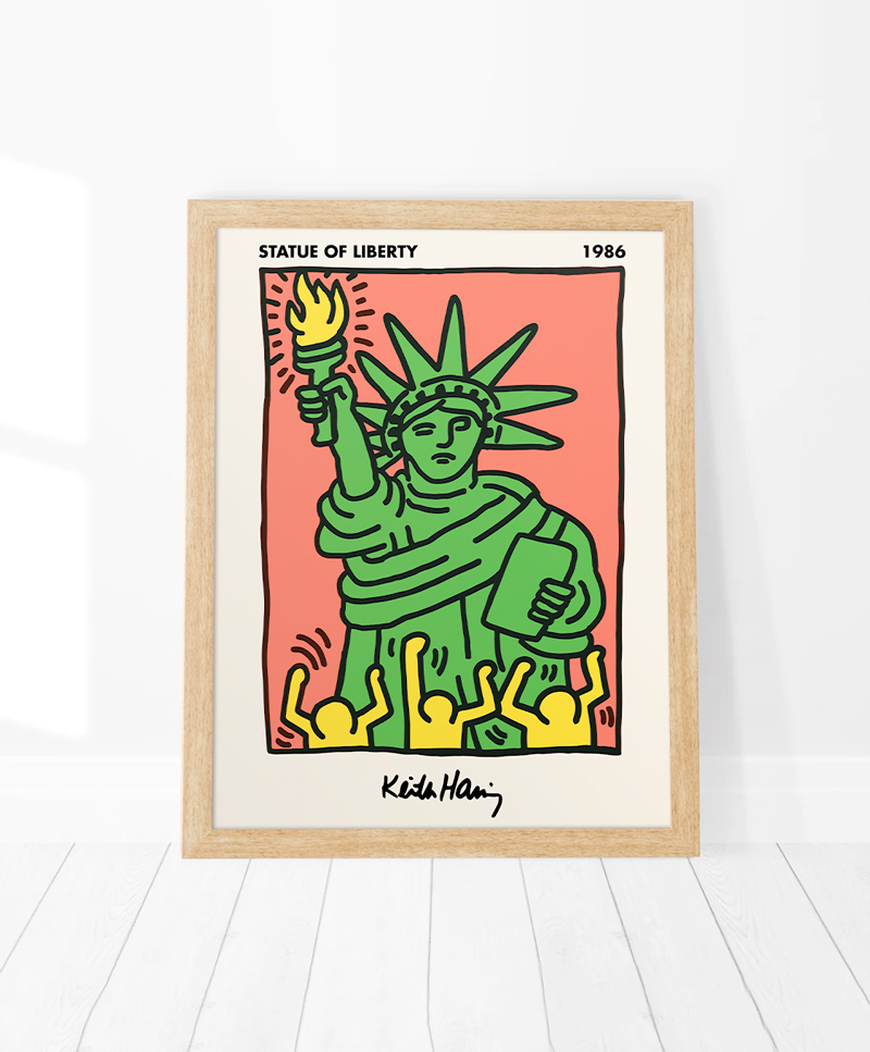 Cuadro Keith Haring Statue of Liberty - Marnie Arte
