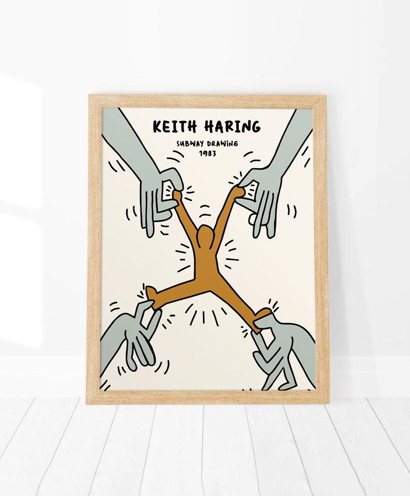 Cuadro Keith Haring Subway Drawing - Marnie Arte
