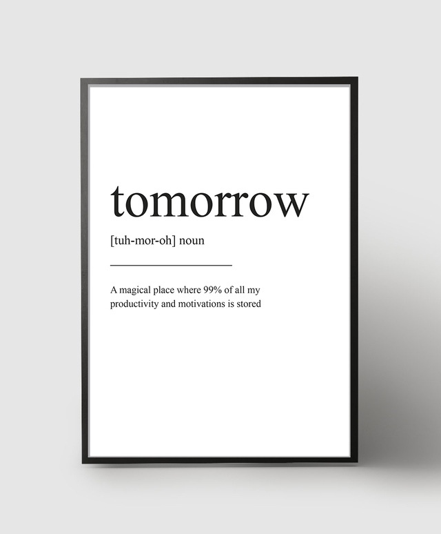 Cuadro Tomorrow Definition - Comprar en Marnie Arte