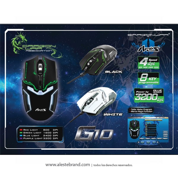 Mouse Gamer Dragonwar Ares