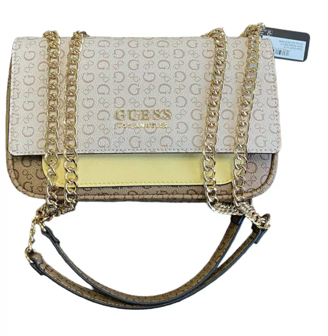 Bolsa Guees Los Angeles com detalhes em corrente Dourado