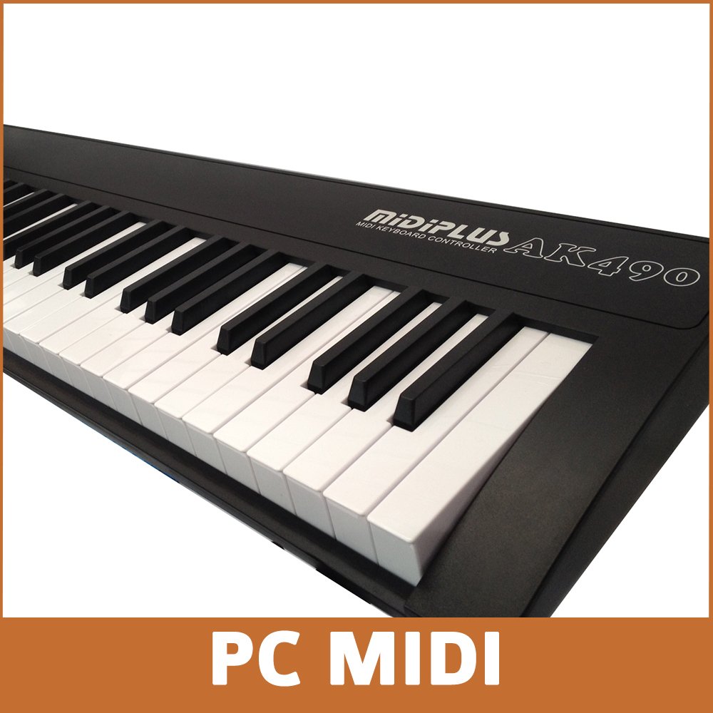 MIDIPLUS AK490 TECLADO CONTROLADOR MIDI USB 4 OCTAVAS SENSITIVO