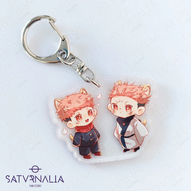 Llavero Itadori y Sukuna chibis - Jujustu Kaisen