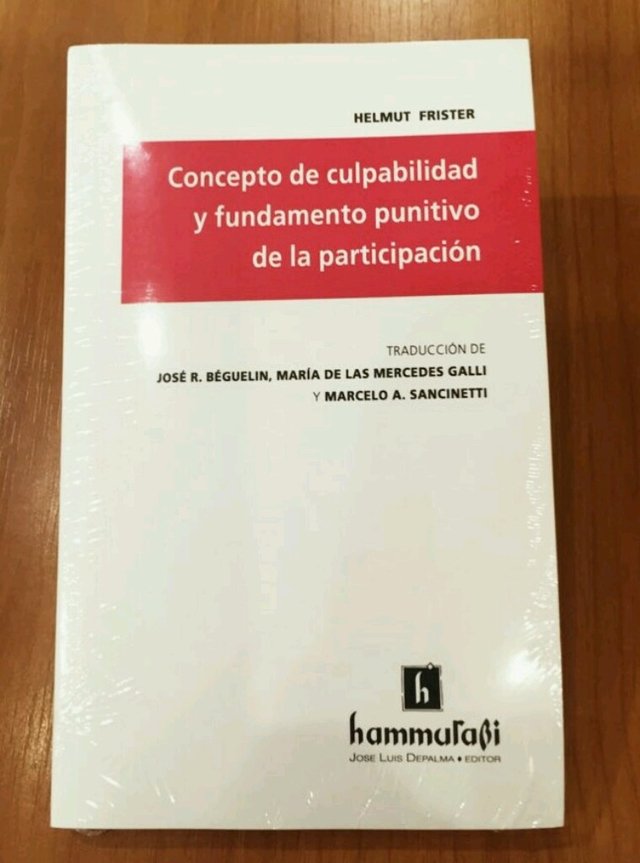 HELMUT FRISTER Concepto de culpabilidad y fundamento punitivo de la ...