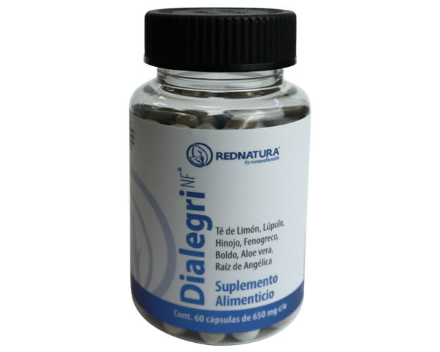 REDNATURA, DIALEGRÍ, FRASCO CON 60 CÁPSULAS, ANTES GASTRIFLU