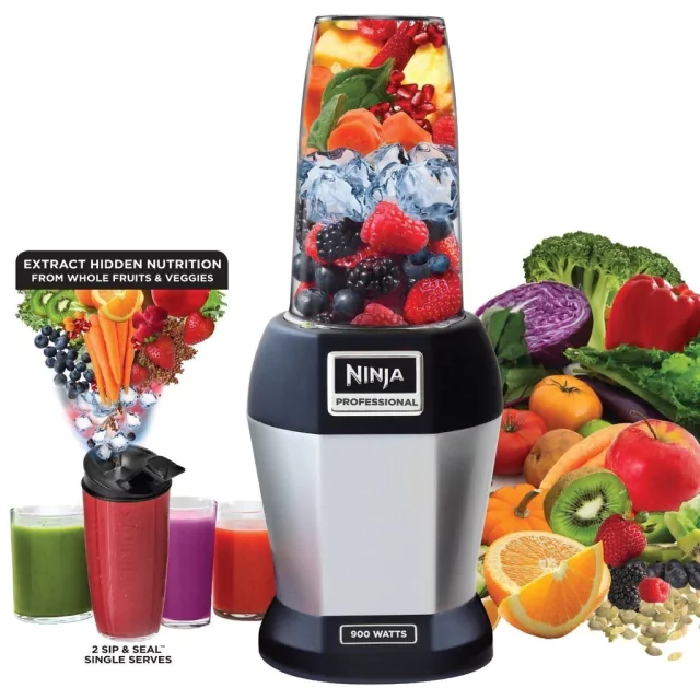 Nutri Ninja BL450 Pro Extractor de cuchillas, 900 Watts