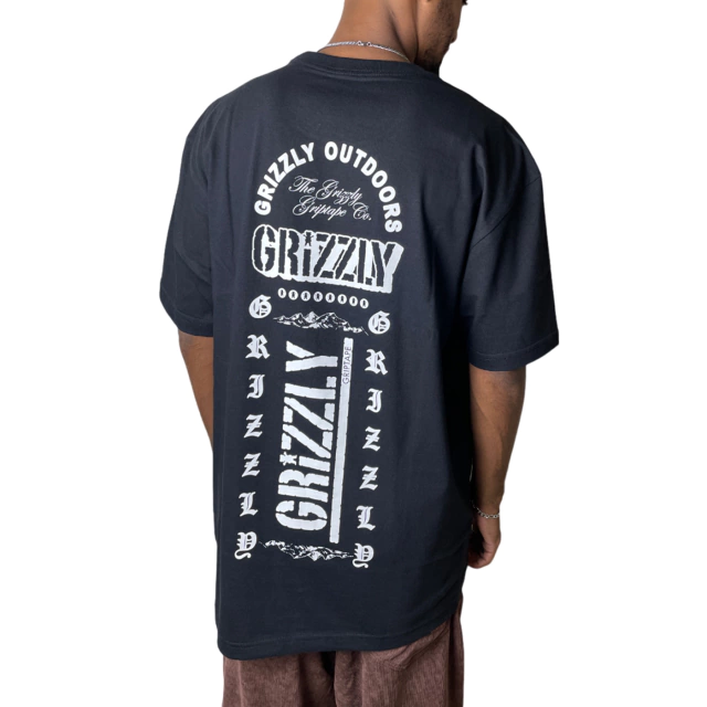 Camiseta Grizzly Legacy Ss Tee Blk - CB SKATE SHOP