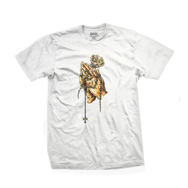 Camiseta DGK Golden Blessing Wht - CB SKATE SHOP