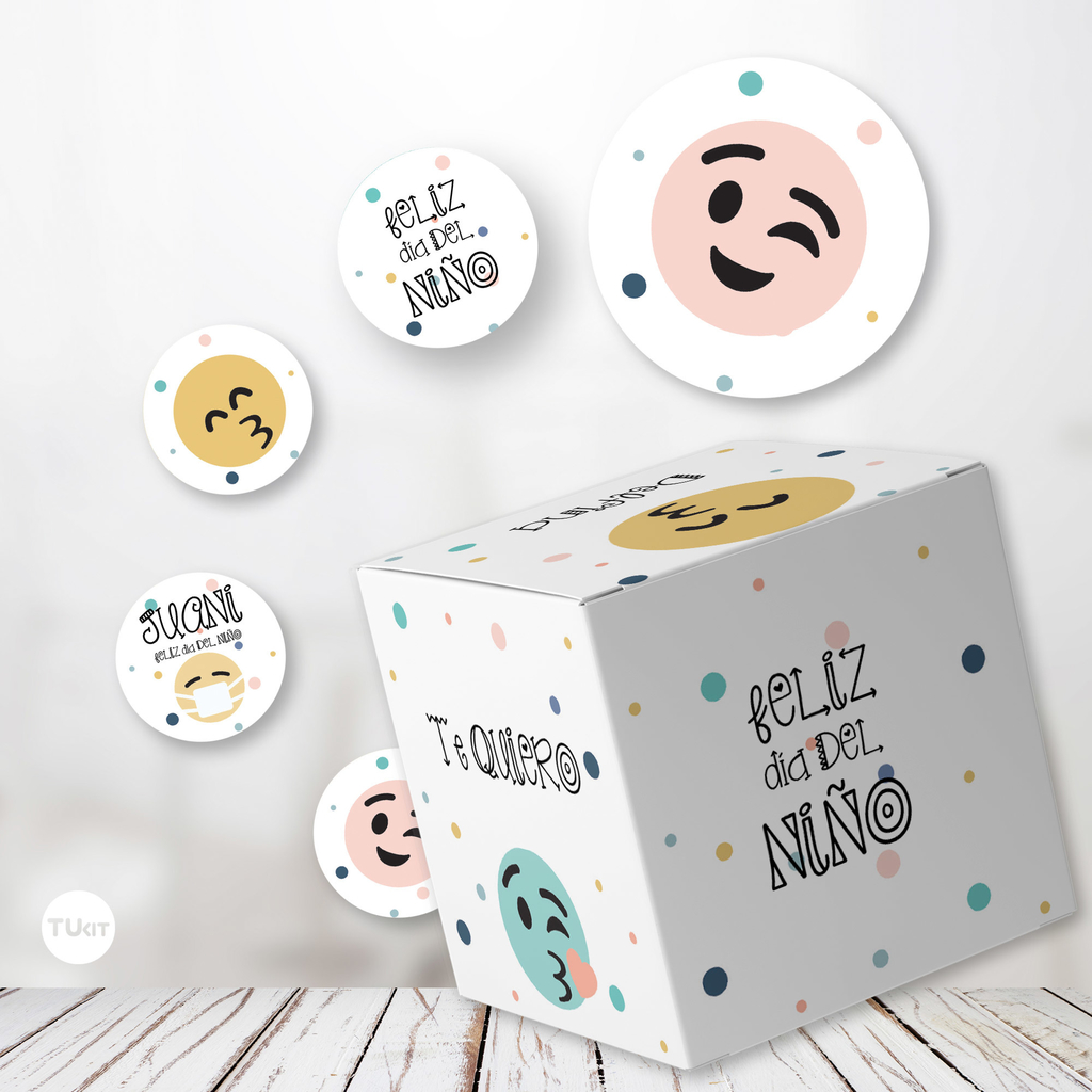 Kit imprimible deco emojis emoticon tukit - TuKit
