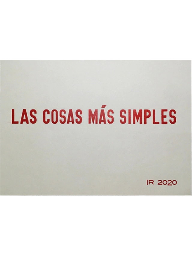 Las cosas más simples [PÔSTER]