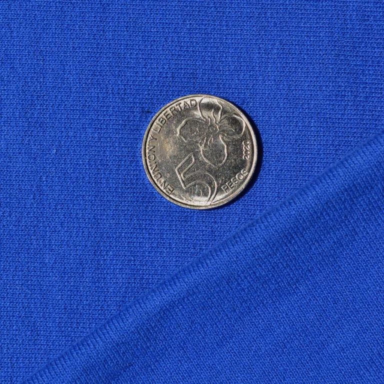 Tela Jogging Rustico Azul Francia - TRAPITOS