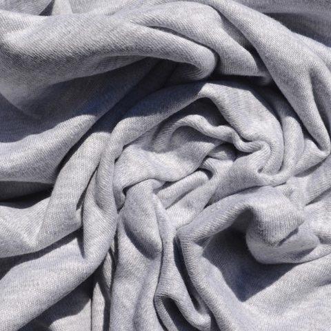 Tela Interlock Gris Melange - Trapitos.com.ar