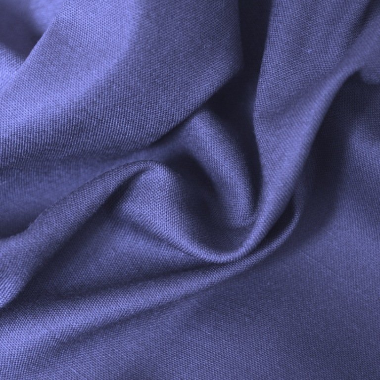 Tela Cotton Saten Azul Petroleo - Trapitos.com.ar