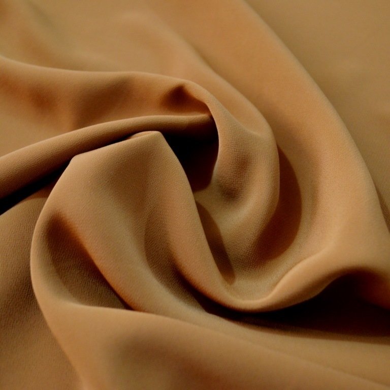 Crepe Liviano Marron - Venta de Telas por Metro