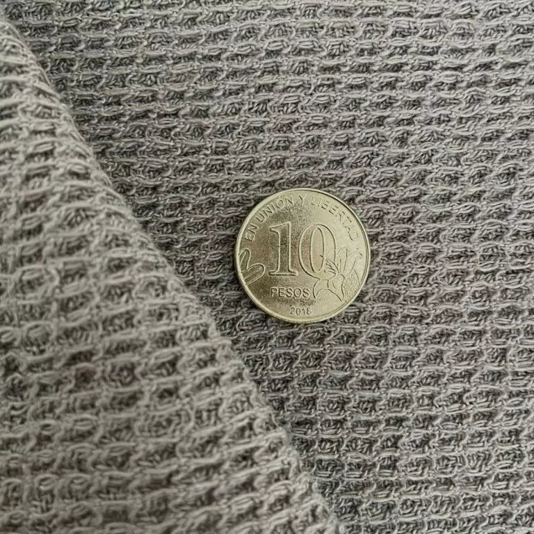 Tela Nido de Abeja Premium Gris - Trapitos.com.ar